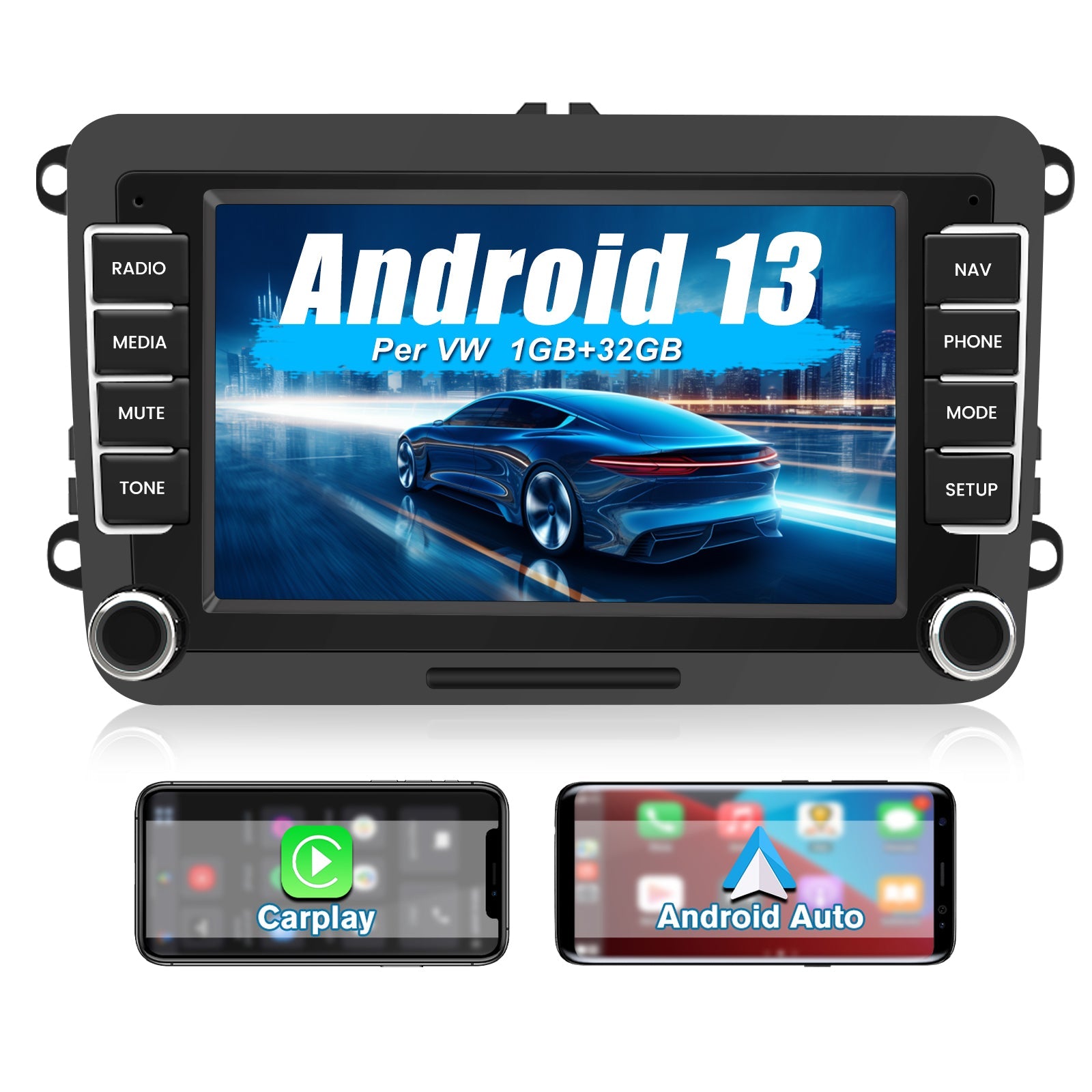 AWESAFE Autoradio Android 13 [1G+32GB] con CarPlay/Android Auto per VW – AWESAFE SHOP