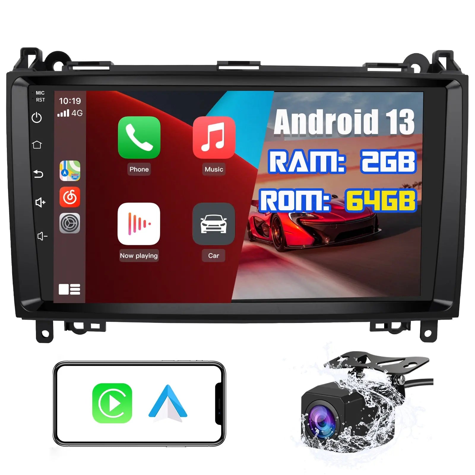 AWESAFE Autoradio Android 12 - 9 pouces, 2 Go + 64 Go, Caméra Recul po – AWESAFE SHOP