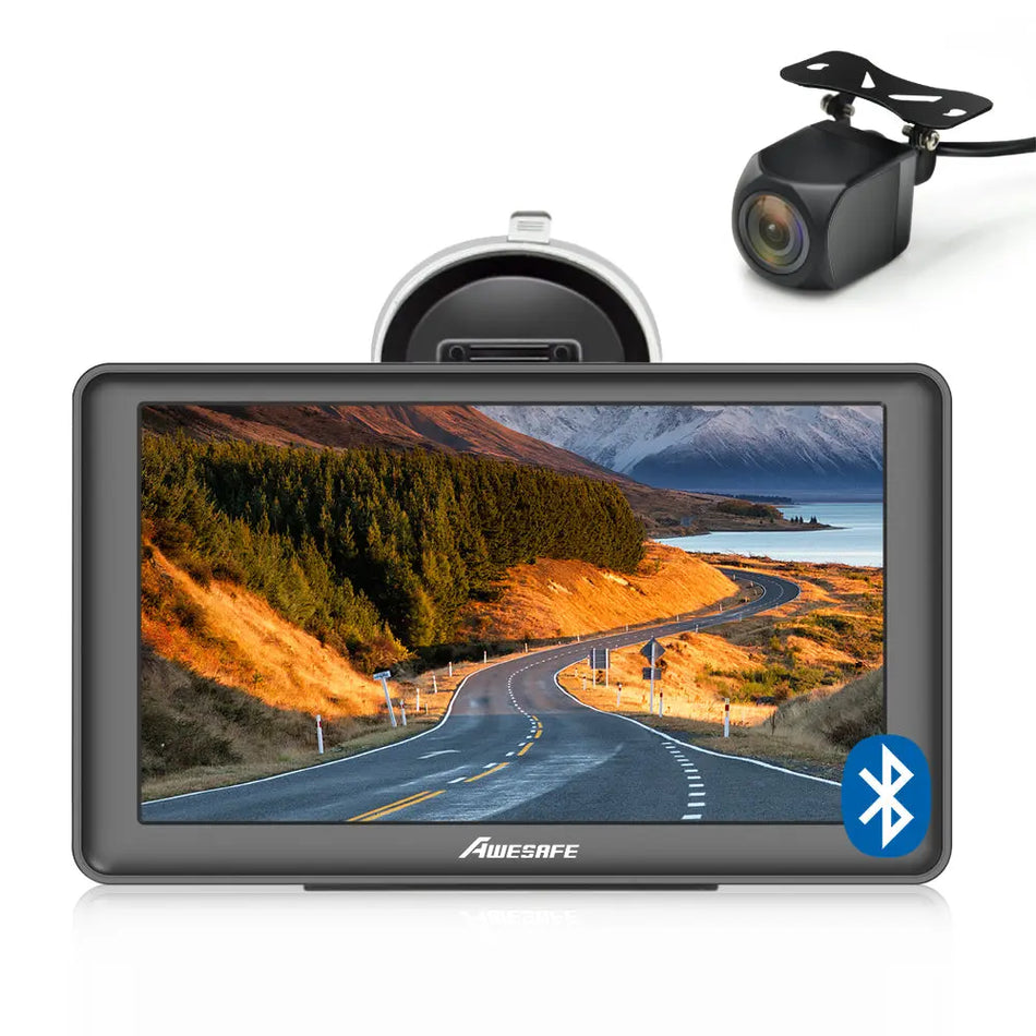 AWESAFE 7 Inch GPS Sat Nav with FM Transmitter for Cars HGV Motorhome ...