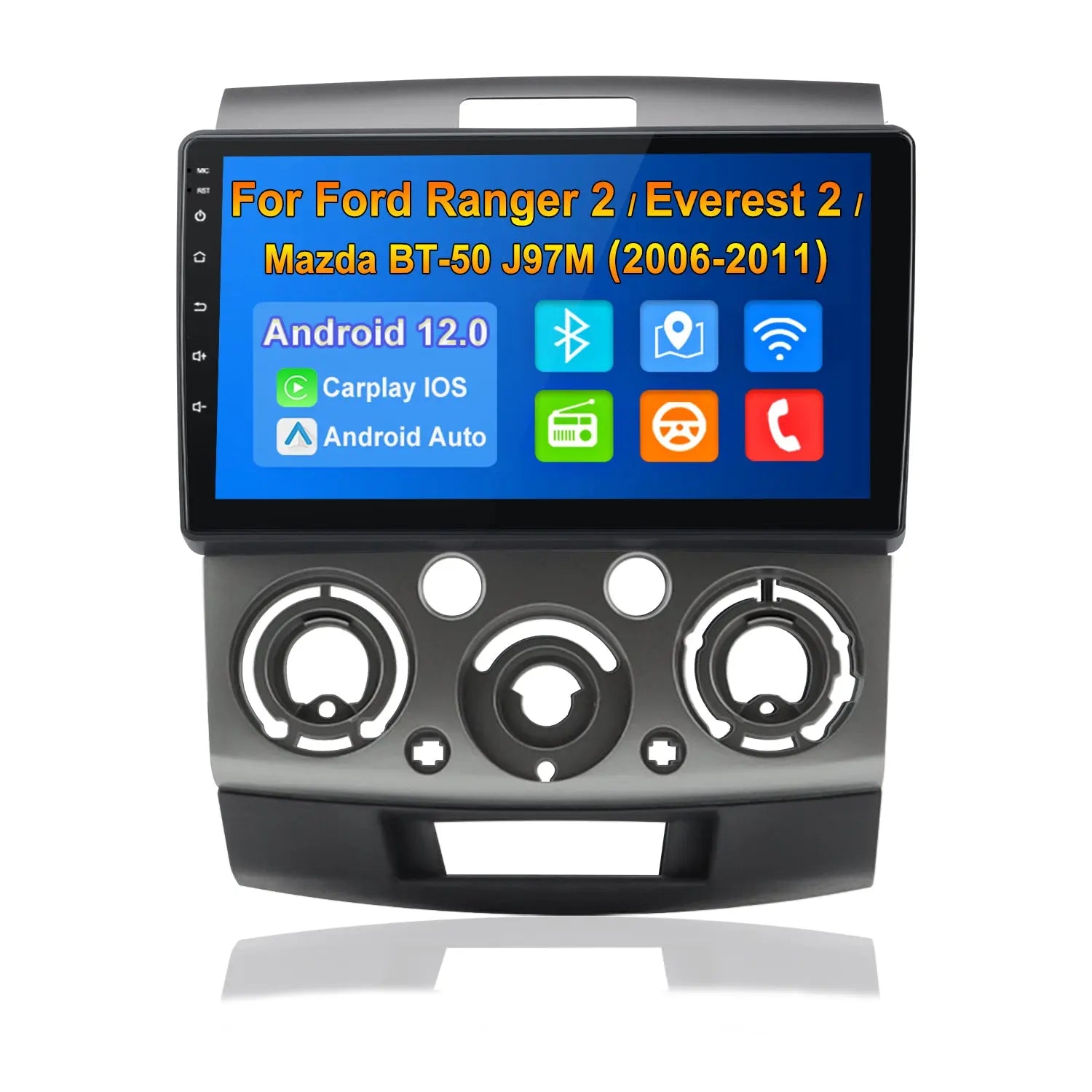 AWESAFE Car Radio Stereo for Ford Ranger 2006-2011 Built in Carplay ...