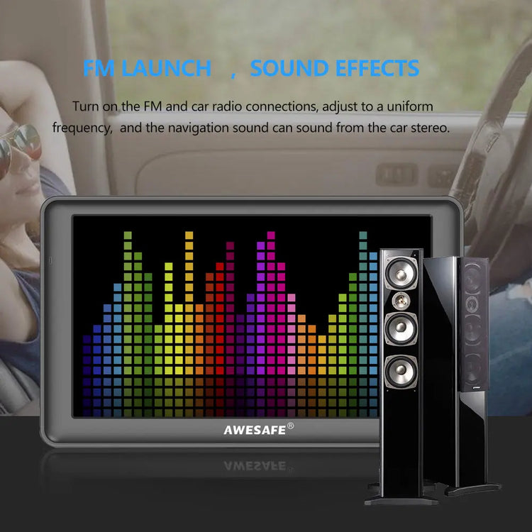 AWESAFE Sat Nav 2025 UK Europe Ireland Maps 7 inch SatNav GPS Navigati ...