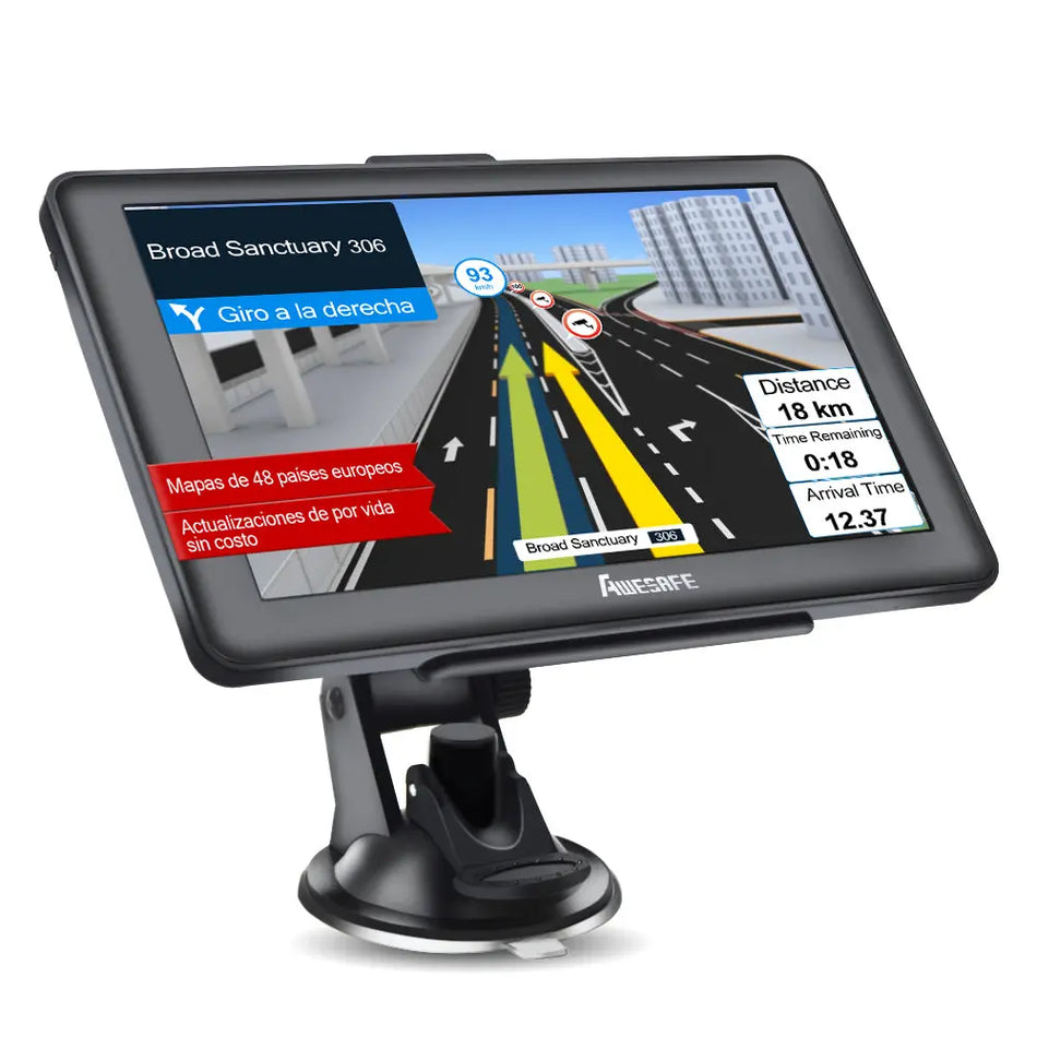 AWESAFE Navegador GPS con Bluetooth para Coches/Camiones/Autocaravana ...