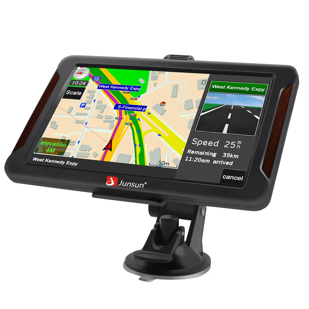 AWESAFE GPS Navigation for Car 7 Inch Vehicle GPS Navigation with Blue ...